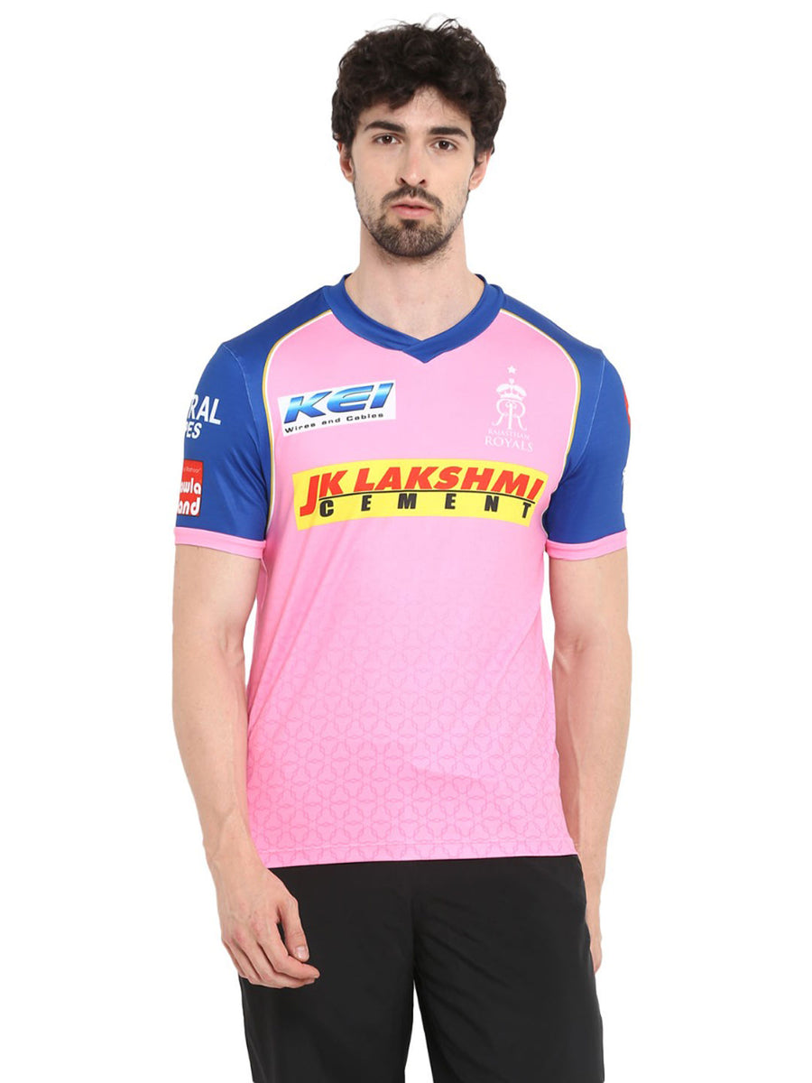Rajasthan Royals Training Men Jersey RRRTMJ02-S-Pink RRRTMJ02-S