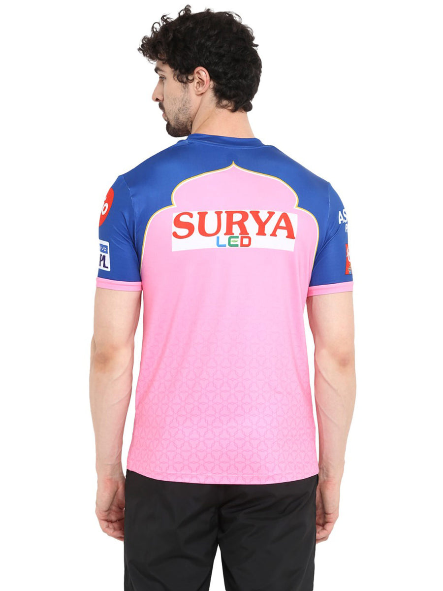 Rajasthan Royals Training Men Jersey RRRTMJ02-S-Pink RRRTMJ02-S